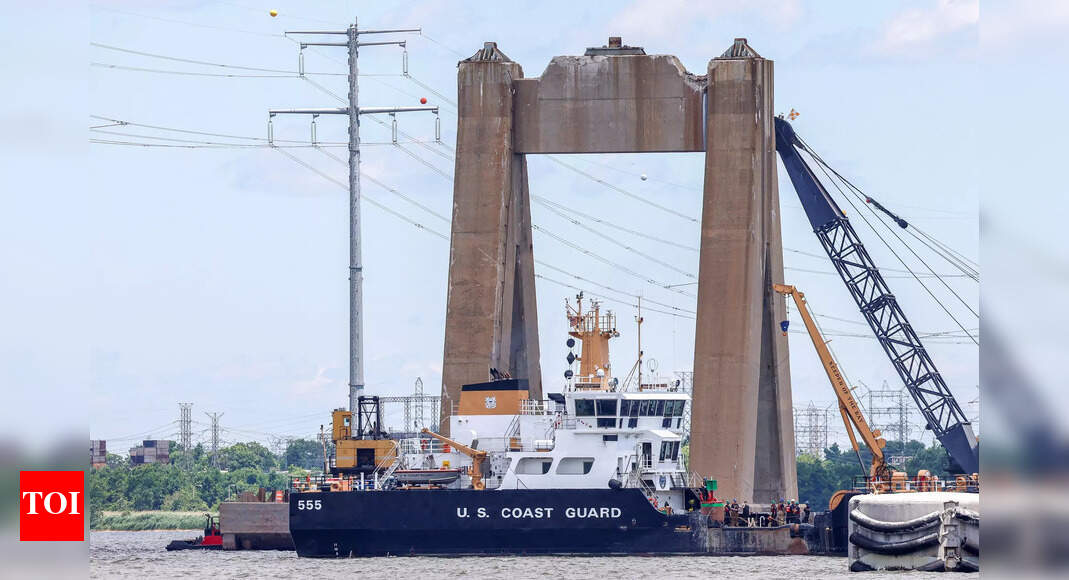 Baltimore shipping channel fully reopens after bridge collapse - Times ...