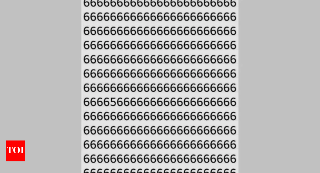 Optical Illusion: Can you spot the number 5 in this picture? | - Times ...