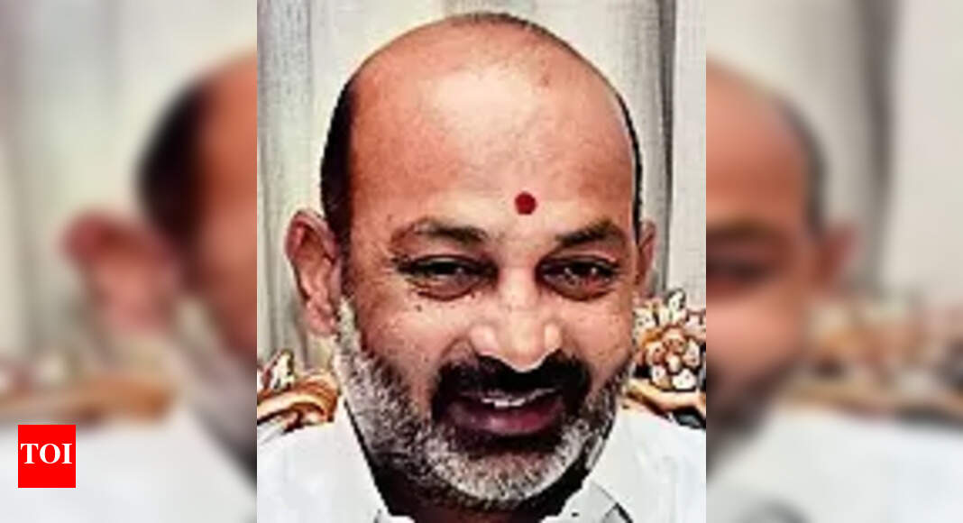 Bandi Sanjay: Bandi Sanjay takes charge as Union Minister of State for Home | Hyderabad News ...