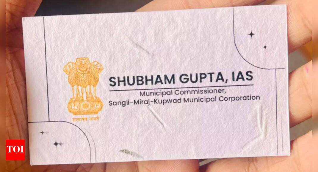 IAS officer's plantable visiting cards inspires people | - Times of India