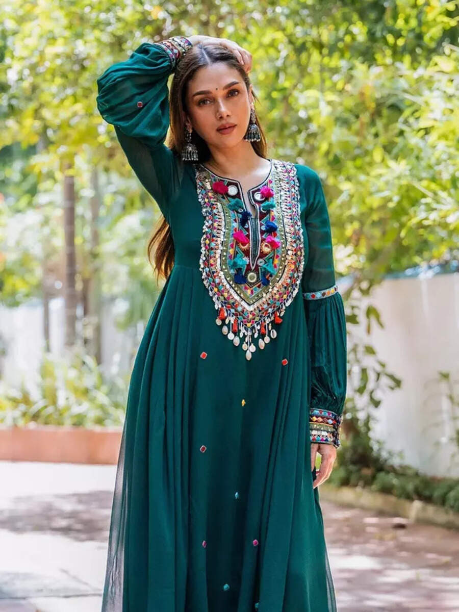 Aditi Rao Hydari's vibrant green kurta is the perfect pick for your ...