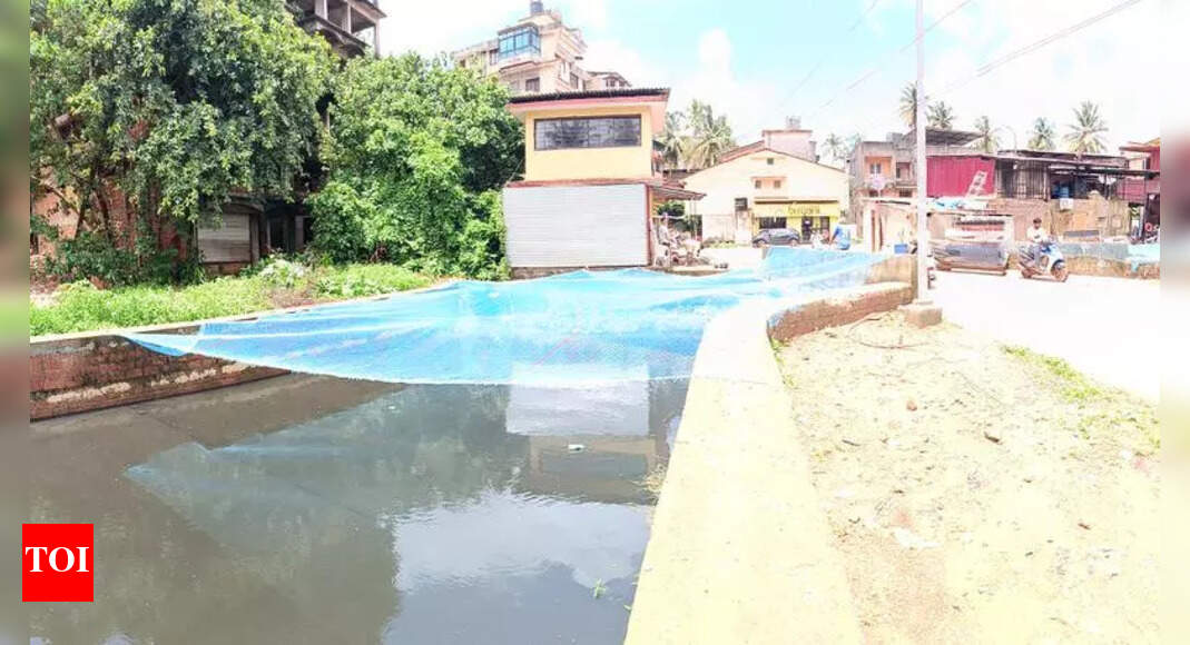 To curb dumping of waste, nets installed along St Inez creek | Goa News ...