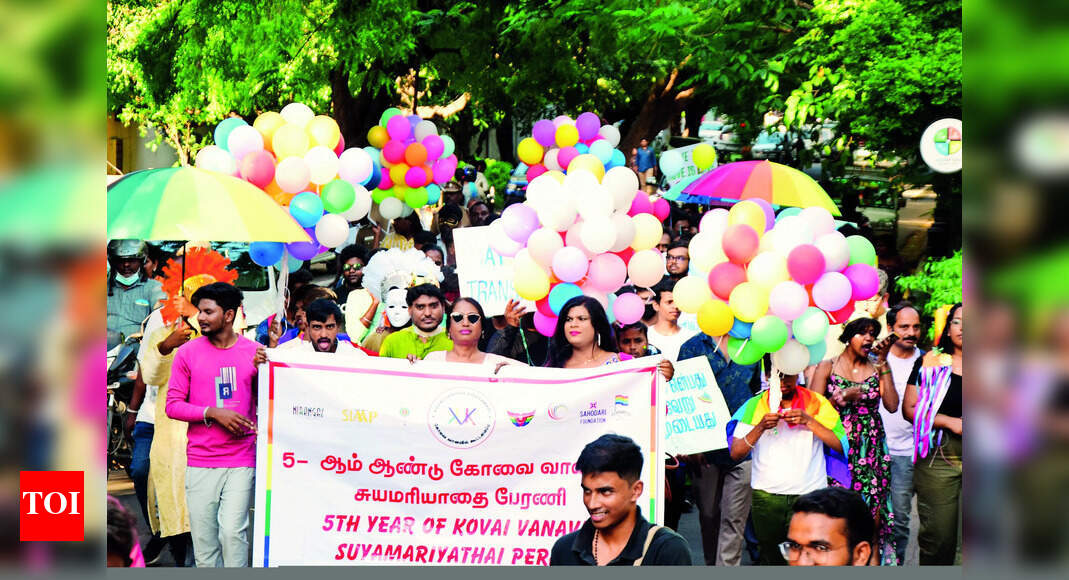 Pride March: Pride March in Coimbatore: LGBTQIA+ Community Celebrates ...