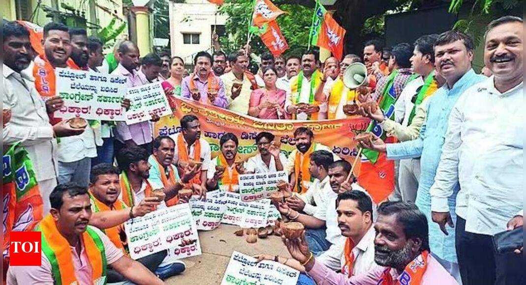 Fuel price anti-people, says BJP; to continue protests in Karnataka ...