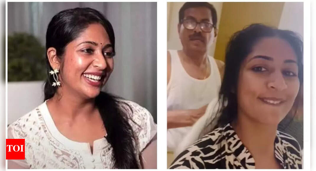 Navya Nair's heartwarming father-daughter moment after dance ...