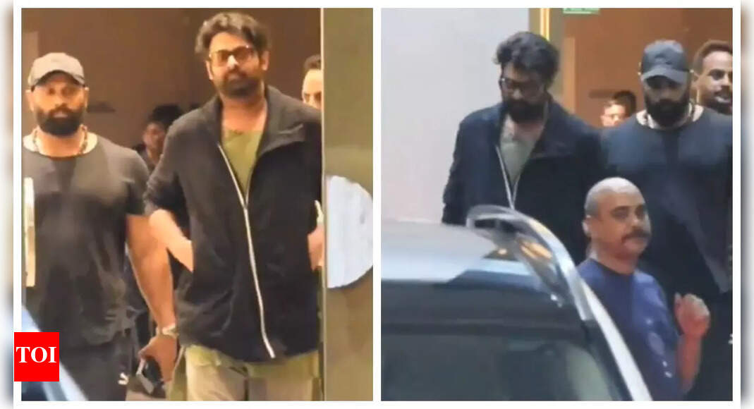 Prabhas rocks a cool new look as he arrives in Mumbai ahead of 'Kalki ...