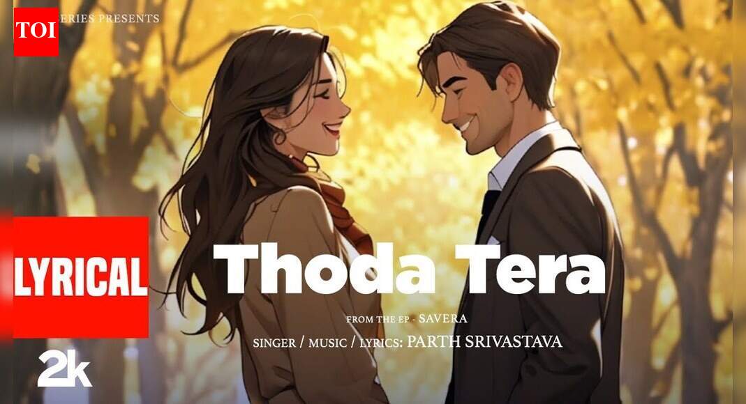 Watch The New Hindi Lyrical Visualizer Music Video For Thoda Tera By ...