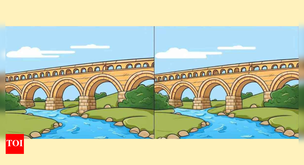 Optical Illusion: Can you find 3 differences in the bridge pictures ...