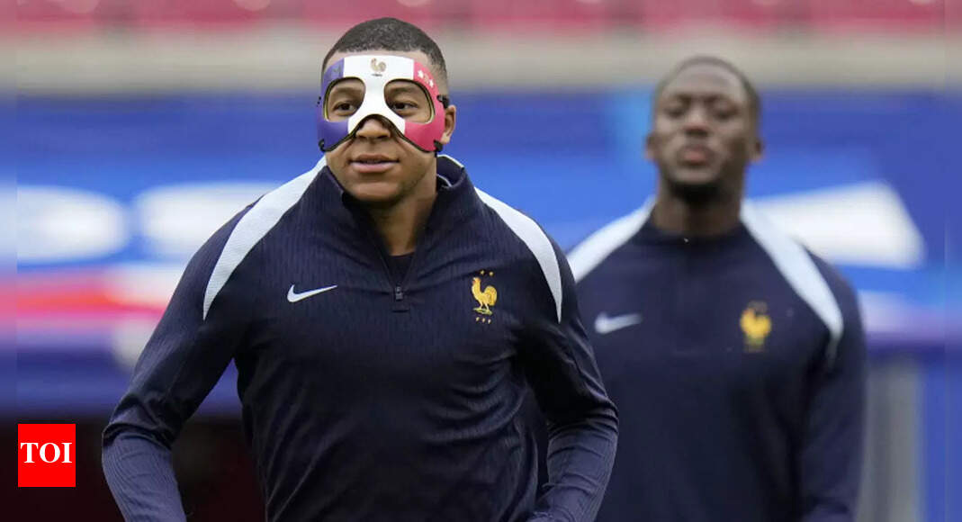 Kylian Mbappe reveals personalised mask in French colours | Football ...