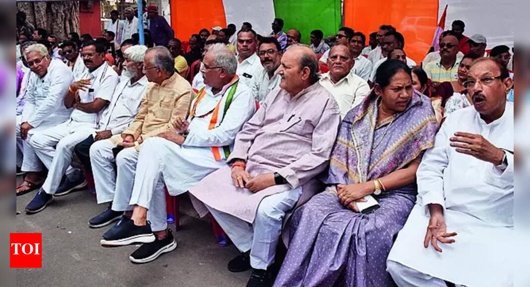 NEET Scam: Congress Protest Over NEET 'Scam'; Baghel Questions PM's ...