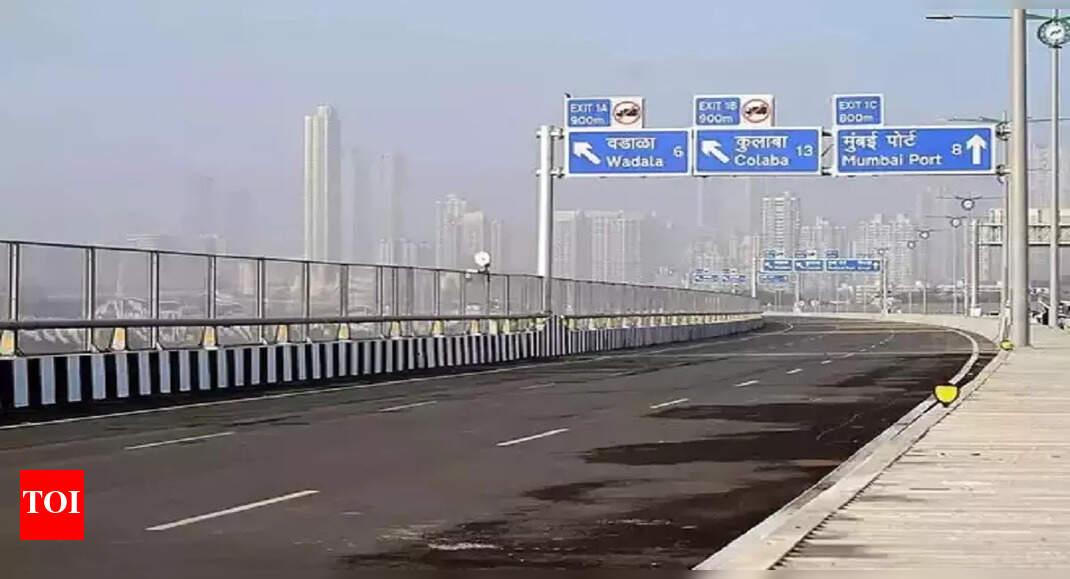 Atal Setu: No cracks, no danger on Atal Setu, photos of approach road ...