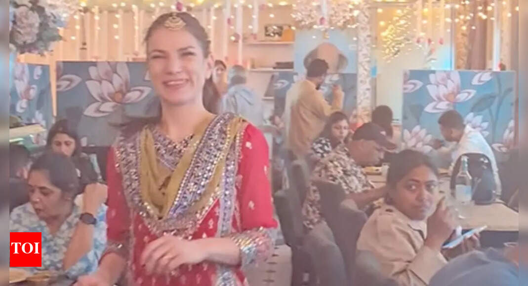 Watch: Swiss waitresses go viral for dressing up in salwar kameez in a ...