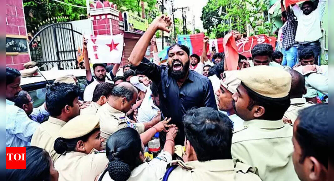 NEET Row: NEET row: Protesters lay siege to Kishan’s residence ...