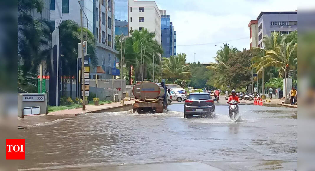 Morning sky mostly dry, but creek waters inundate Patto | Goa News ...