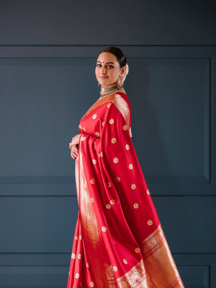 Bollywood Divas And Their Red Banarasi Sarees For New Brides | Times Now