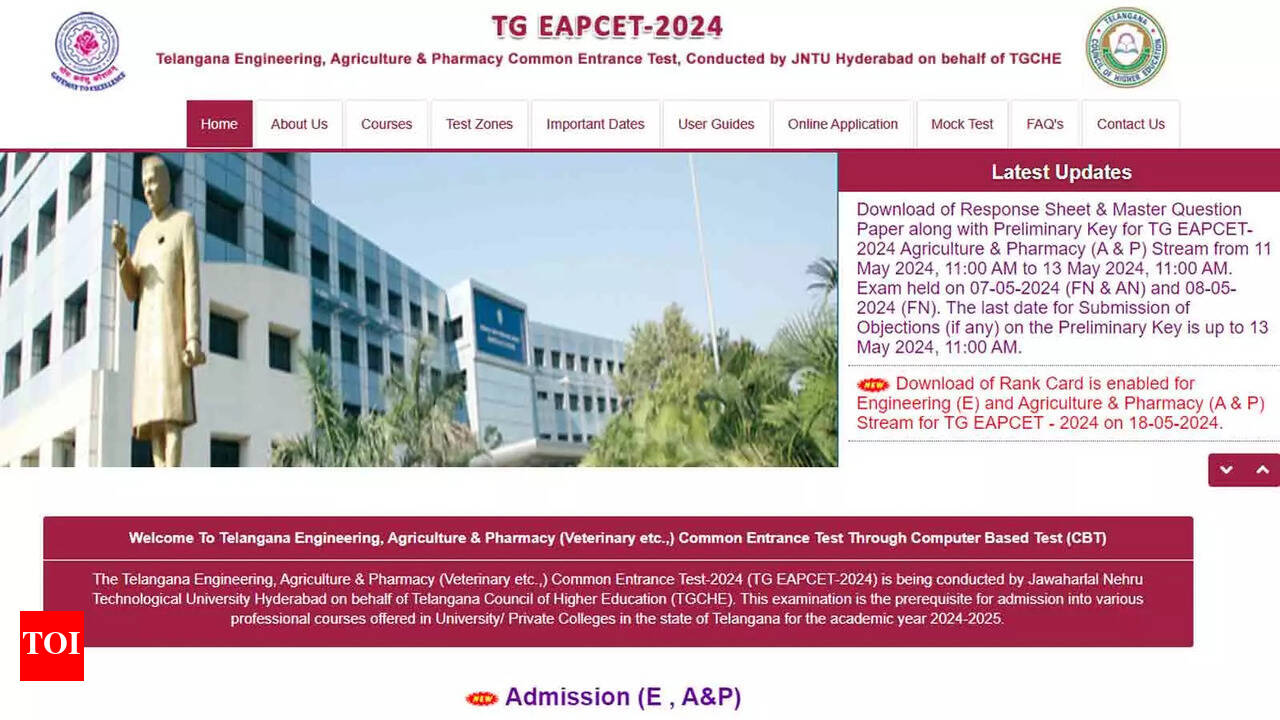 Examnet Ts Eamcet TS EAMCET Mock Test 2022 (Available): Start