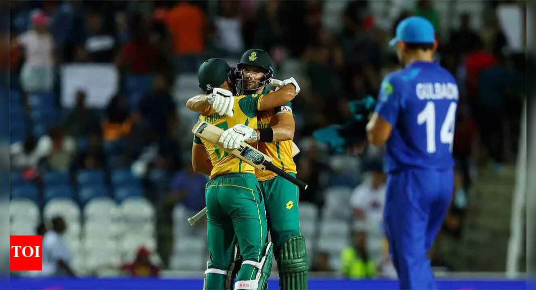 South Africa vs Afghanistan Highlights, T20 World Cup 2024: South Africa break the semi-final ...