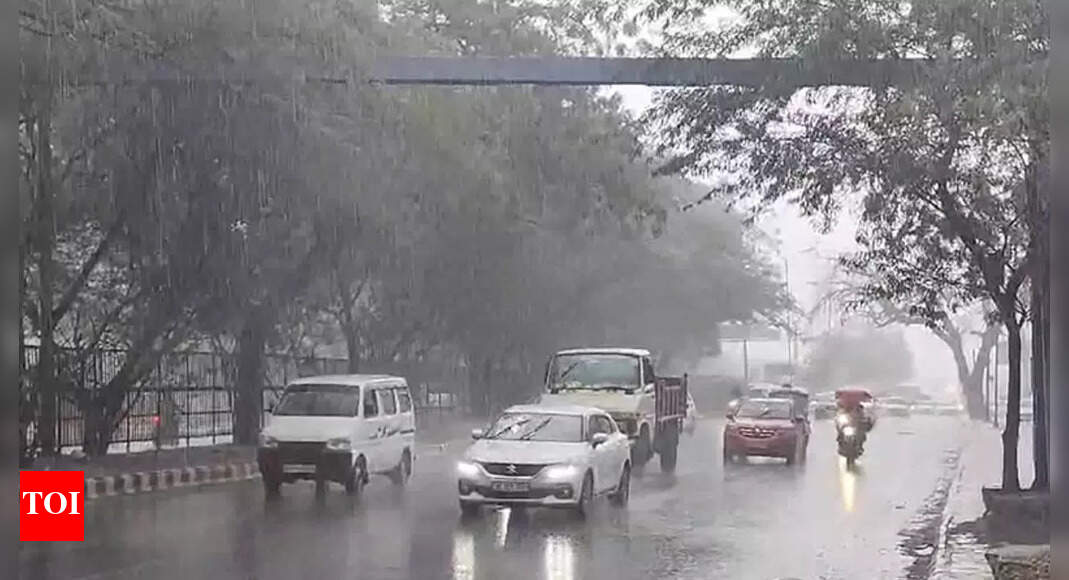 Parts Of Delhi Ncr Receive Heavy Rain Imd Predicts Week Long Rainfall