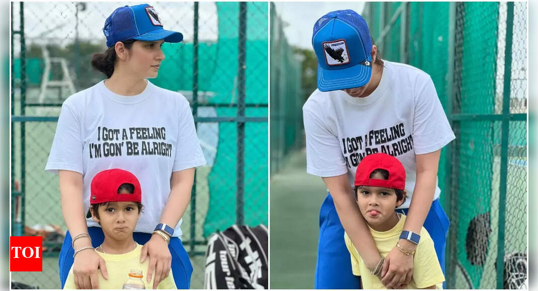 Sania Mirza and son Izhaan strike a pose with empowering message on t ...