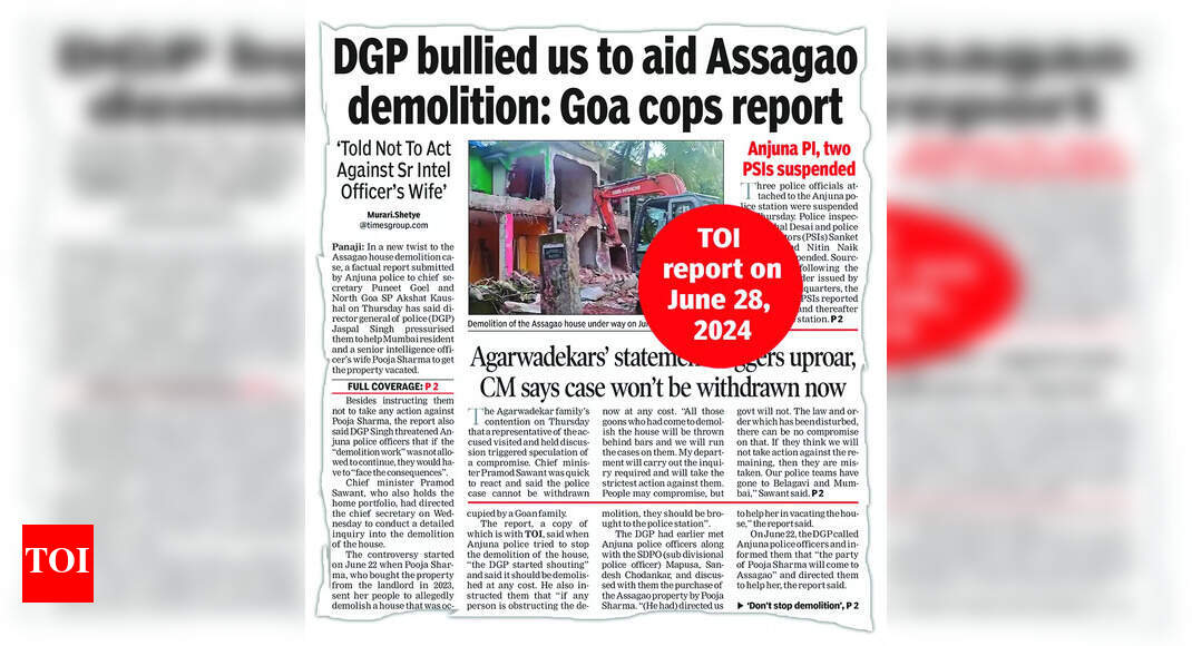 It’s my report, says PI after SP raises doubts | Goa News - Times of India