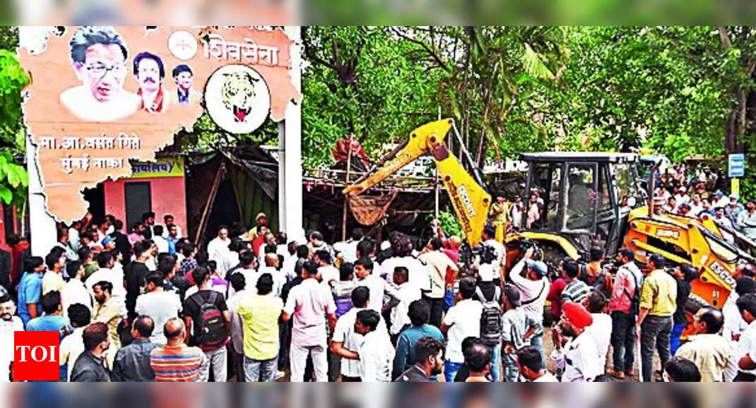 Vasant Gite: UBT functionary Vasant Gite’s office demolished by NMC ...
