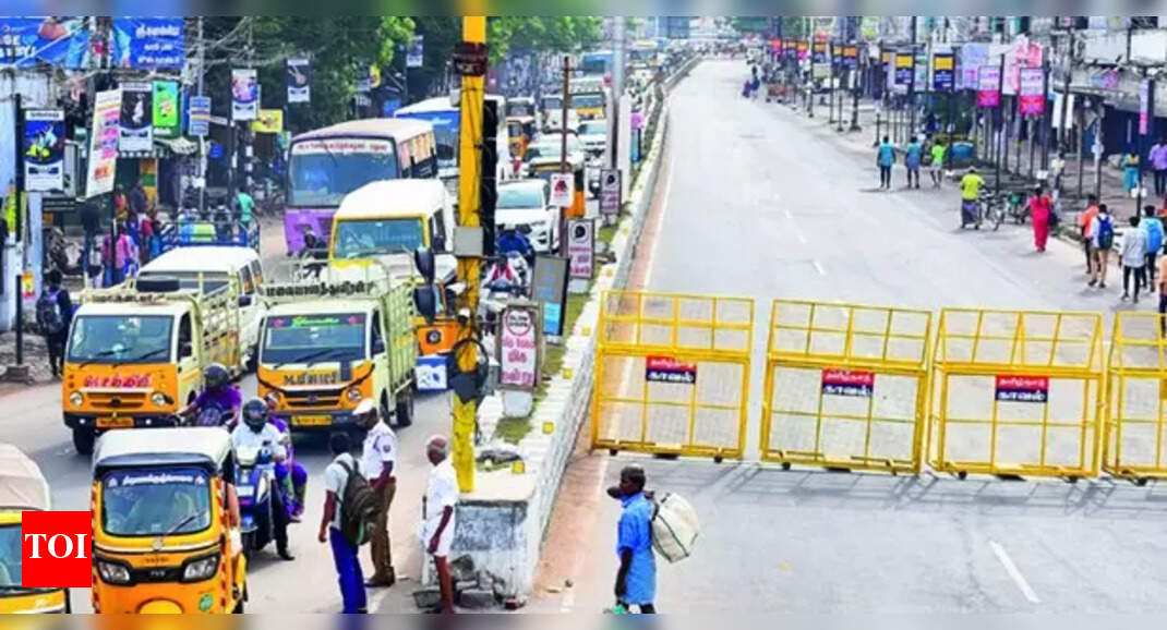 Goripalayam Junction Flyover: Construction work begins on main arm of Goripalayam junction ...