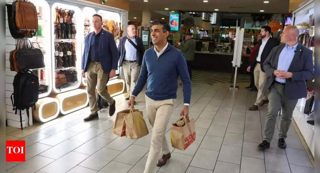 Rishi Sunak's first campaign stop of the day: Observing robots in ...