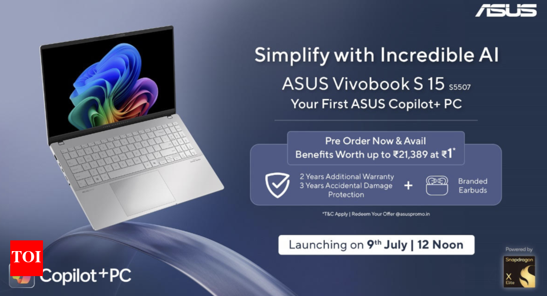 Asus’ first Qualcomm-powered ‘AI PC’ is now available for pre-orders ...