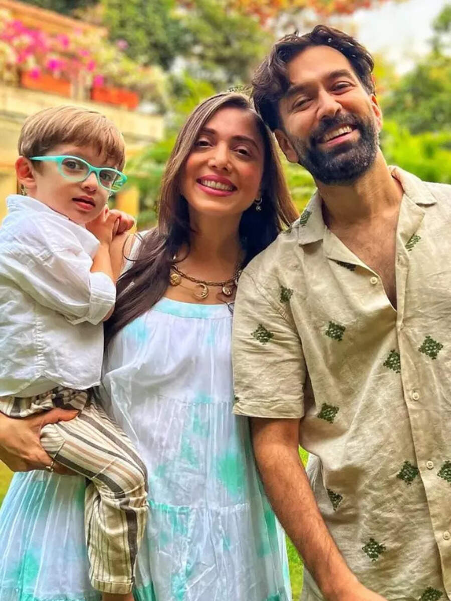 Nakuul Mehta’s adorable pics with wife Jankee and son Sufi | Times of India