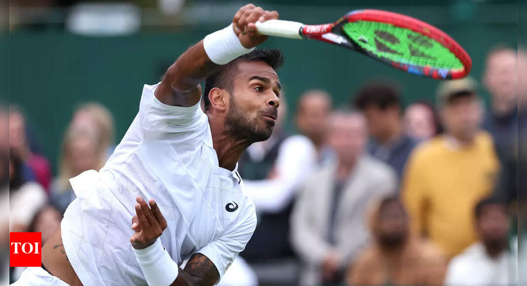 Sumit Nagal shows heart and fight at Wimbledon | Tennis News - Times of ...