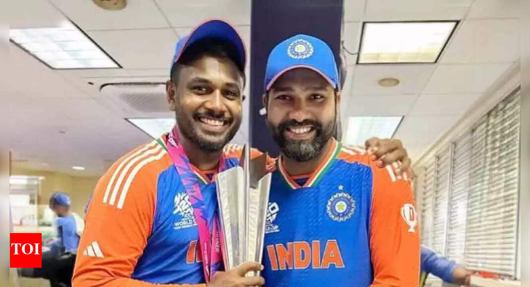 Sanju Samson unveils Team India's special felicitation jersey | Cricket ...