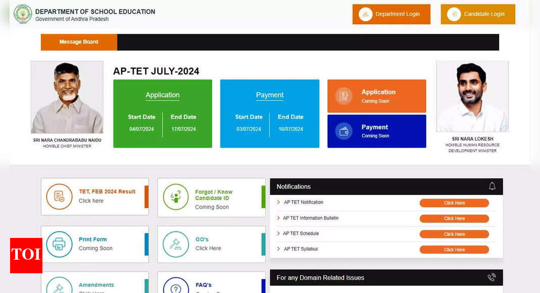 AP TET 2024 registration begins at aptet.apcfss.in: Check direct link ...