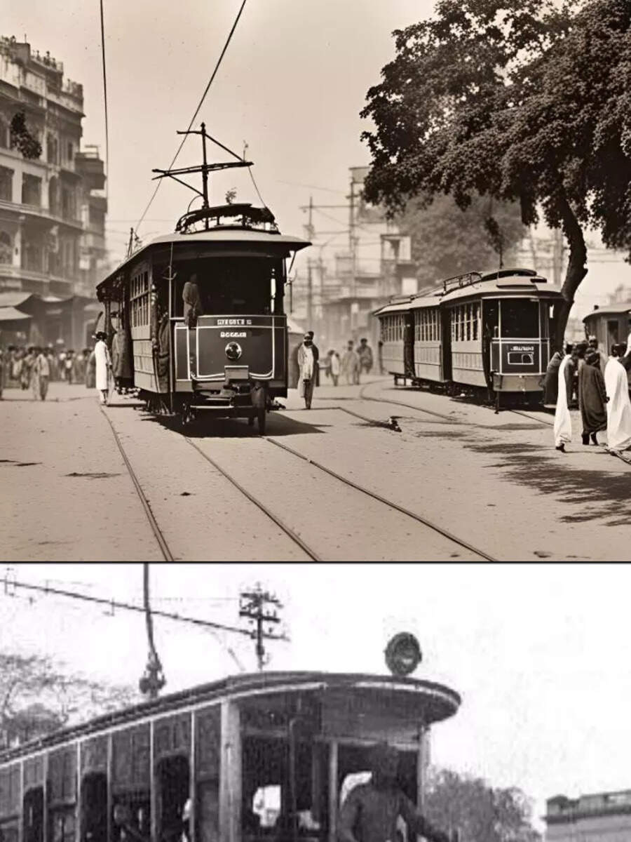 In 1910s, Tram Roamed in Delhi's Chandani Chowk: See Real And AI Pics ...