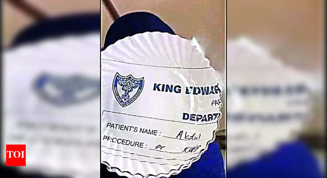 KEM Hospital: BMC probes video on paper plates made of KEM reports ...