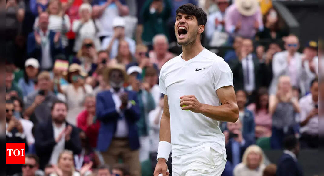 Wimbledon: Gritty Carlos Alcaraz keeps rolling | Tennis News - Times of India