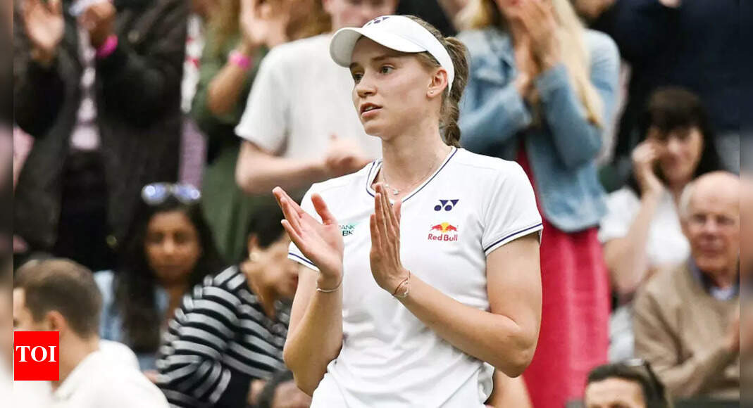 Elena Rybakina enters Wimbledon quarter-finals as Kalinskaya retires ...