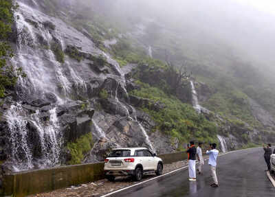 Waterfalls roar back to life in Karnataka; authorities implement safety ...