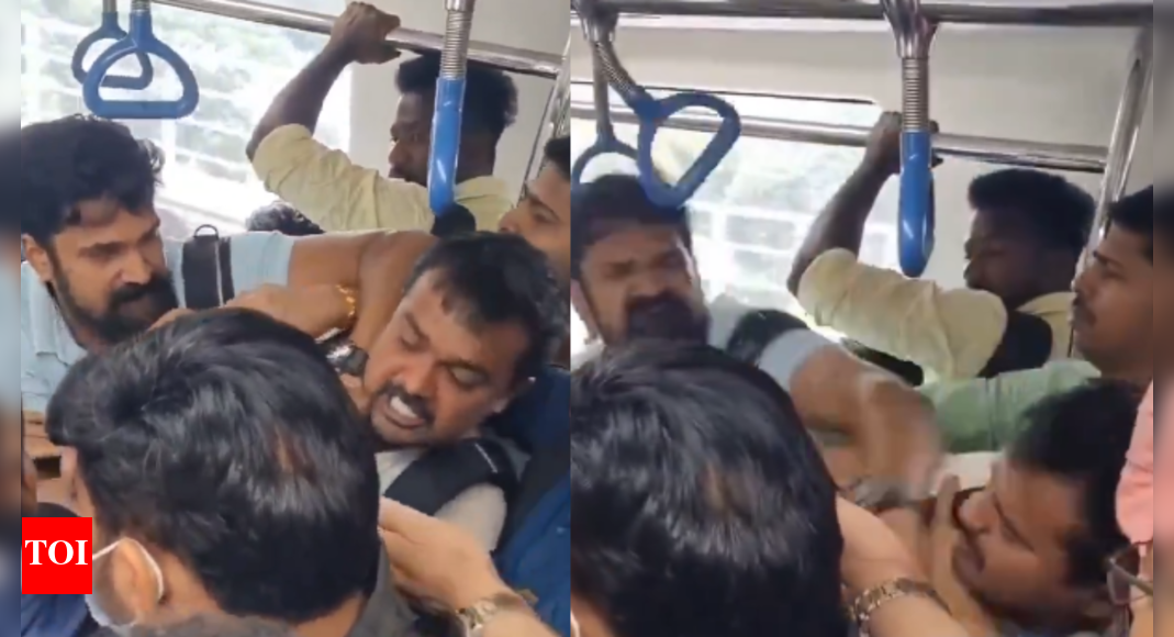 Passengers come to blows inside overcrowded Bengaluru metro train ...