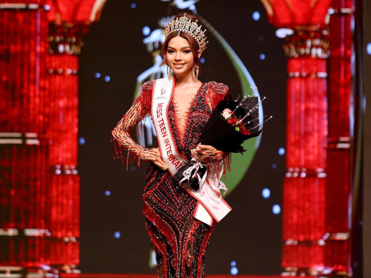 Cambodian's Ly Muyleang crowned Miss Teen International 2024 hosted in India!