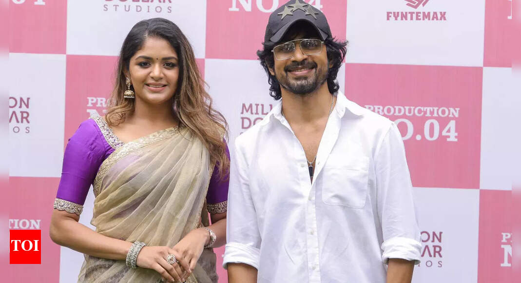 Arjun Das & Aditi Shankar's film begins with a pooja | Tamil Movie News - Times of India