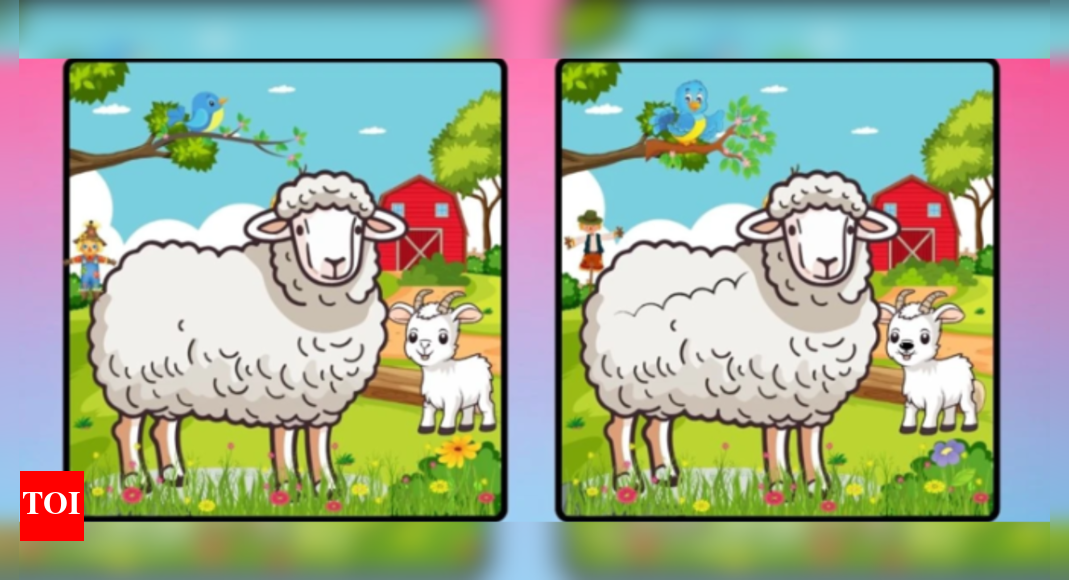 Optical Illusion: Are you a visual genius? Spot the 7 differences in ...