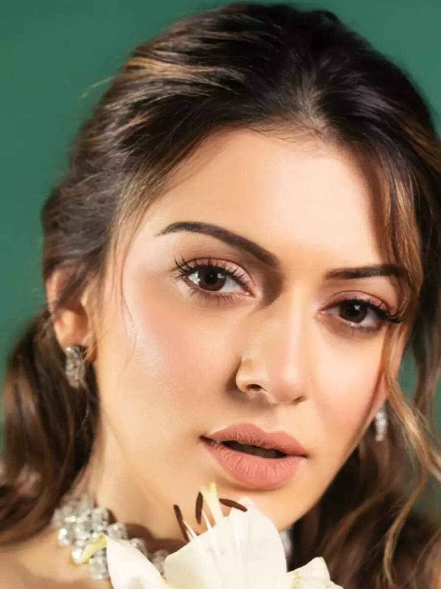 Hansika Motwani in Her Deep Red Lehenga Is an Unmissable Fashion Saga ...