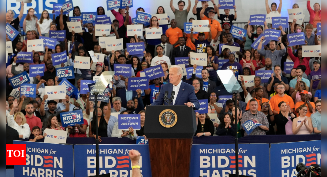 'I'm not going anywhere': Biden stands ground in Michigan amid calls to drop out of the race ...