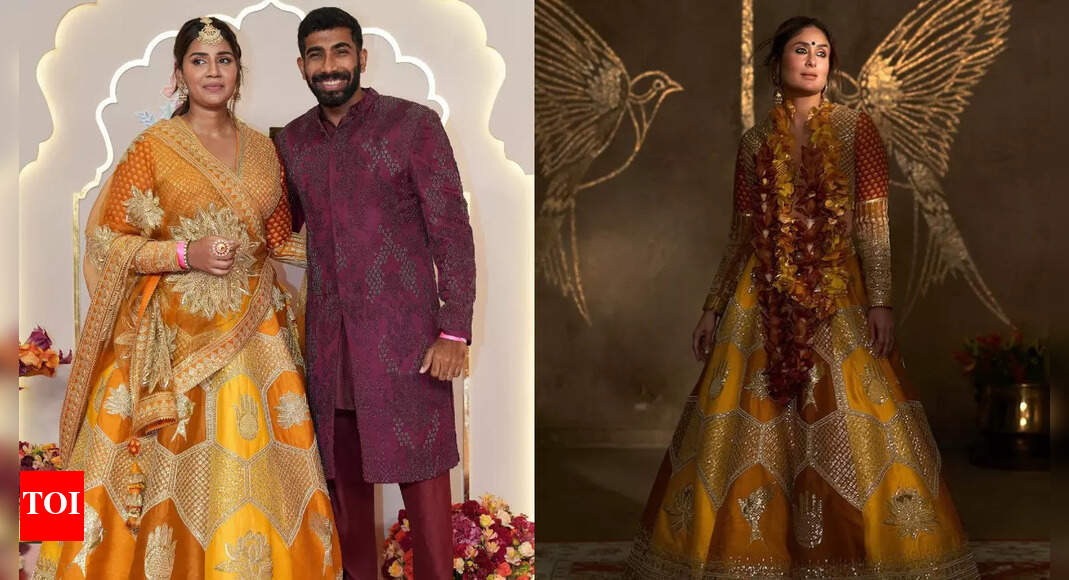 Anant Ambani-Radhika Merchant wedding: Jasprit Bumrah's wife stuns in a ...