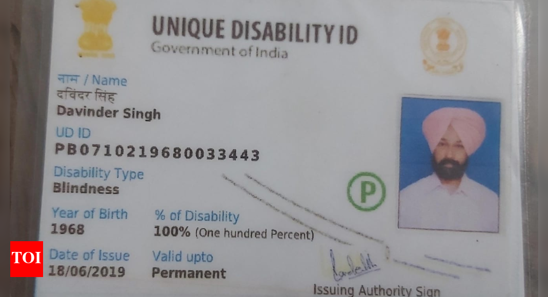 Visually impaired plead for nationwide validity of UDID cards ...