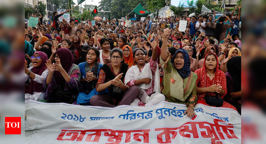 Why are hundreds of students protesting in Bangladesh? - Times of India