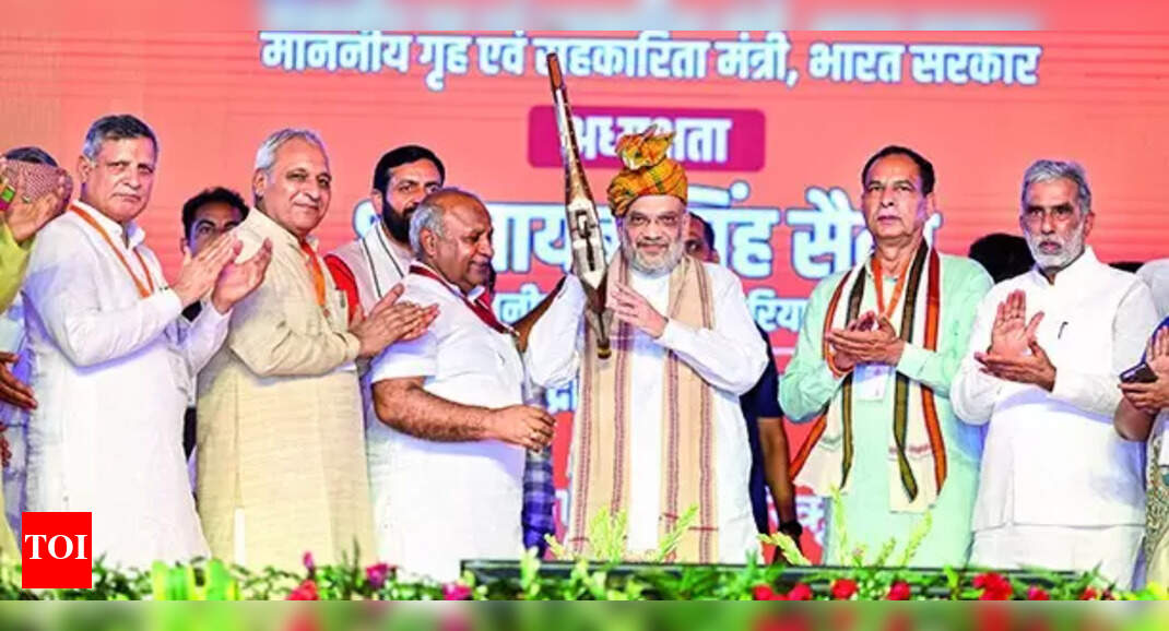 BJP: Shah showcases ‘pro-OBC’ BJP CV in Haryana, promises more | Delhi News - Times of India