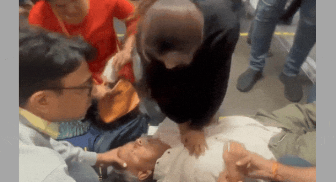 Watch: Doctor's timely CPR saves life of 60-year-old at Delhi airport ...