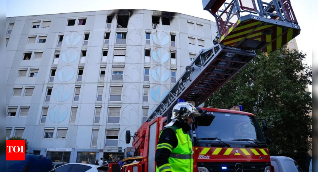 Arson suspected in fire that killed 7 in France - Times of India