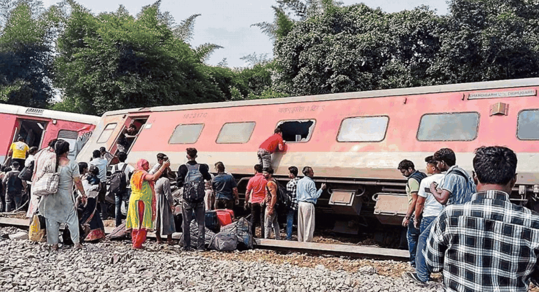 Chandigarh Dibrugarh Express Train Derails Live Updates: Train mishap ...
